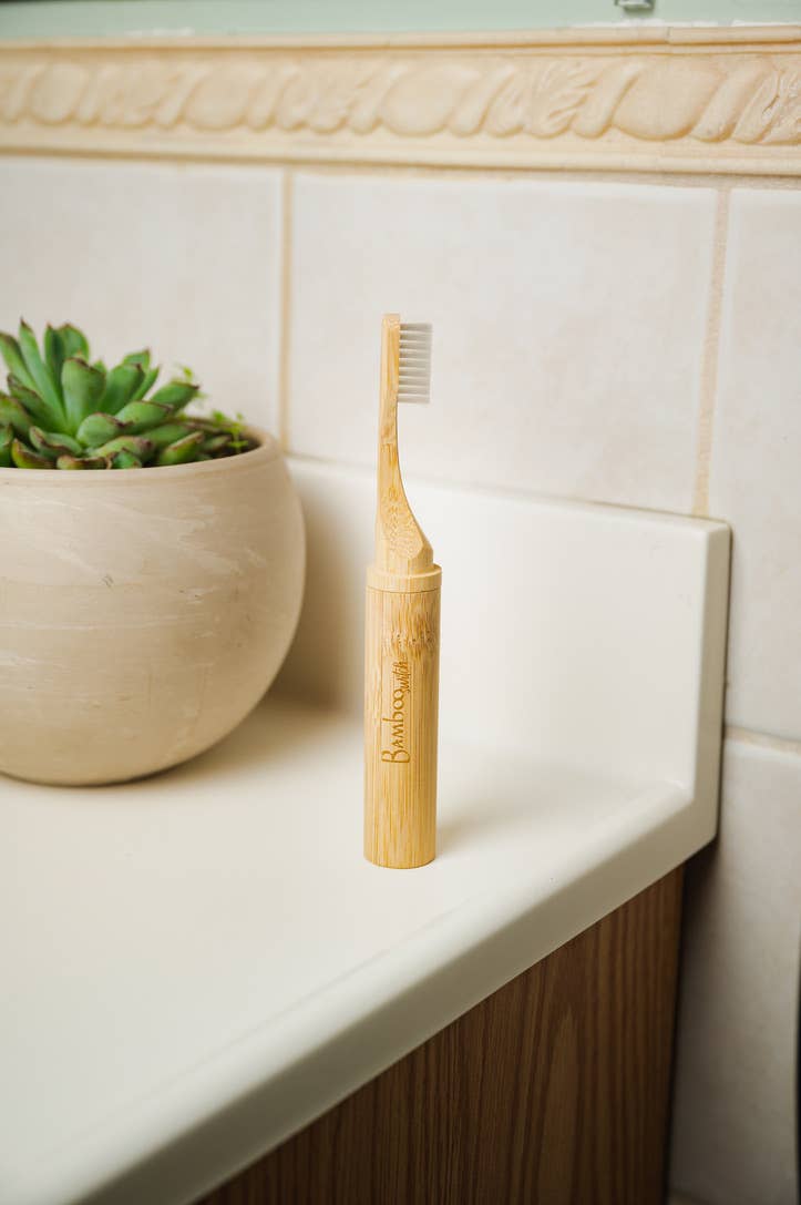 Compostable Bamboo Travel Toothbrush Bamboo Switch